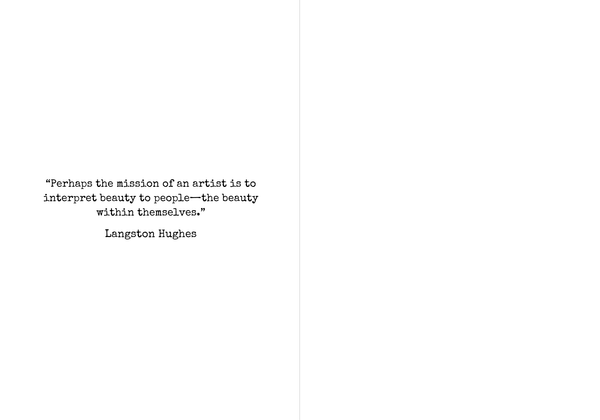 Langston Hughes -Iconic Black Author Art Card, Book Lovers - Paper Herald